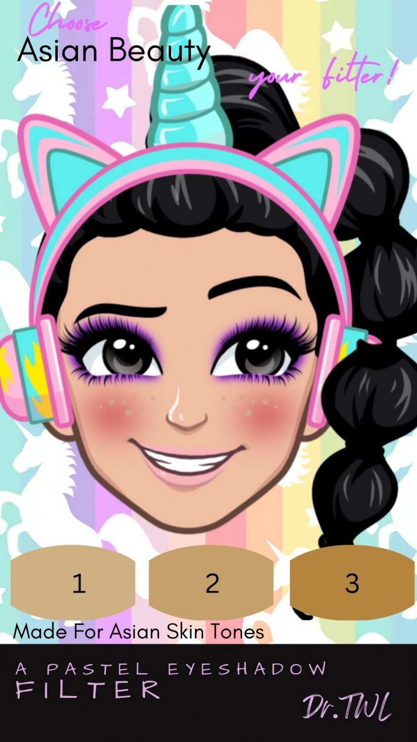 Pastel Kawaii Eyeshadow Filter | Dr.TWL | Dermatologist Formulated ...