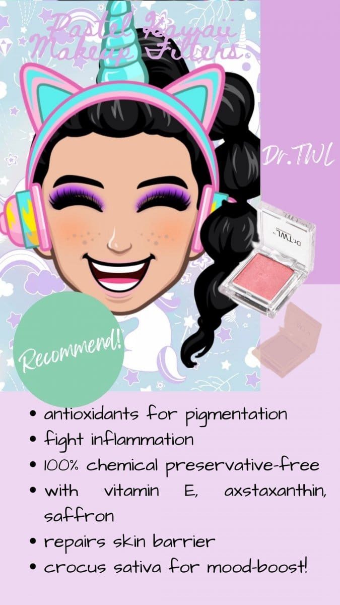 Pastel Kawaii Eyeshadow Filter | Dr.TWL | Dermatologist Formulated ...
