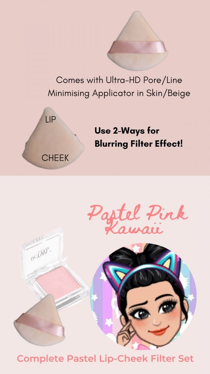 Pastel Pink Kawaii Lip-Cheek Filter | Dr.TWL | Dermatologist Formulated ...